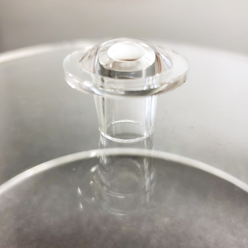 Clear Acrylic 6" Dia Plexiglass Dome Cloche Display W/knob Handle ...