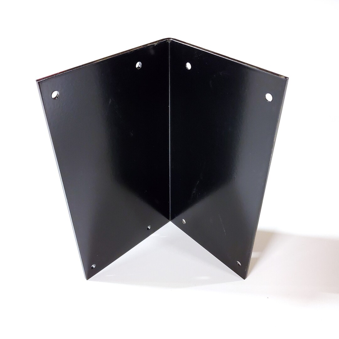 Heavy Duty Steel Corner Angle Support Joining Bracket 4"w X 8"l Powder ...