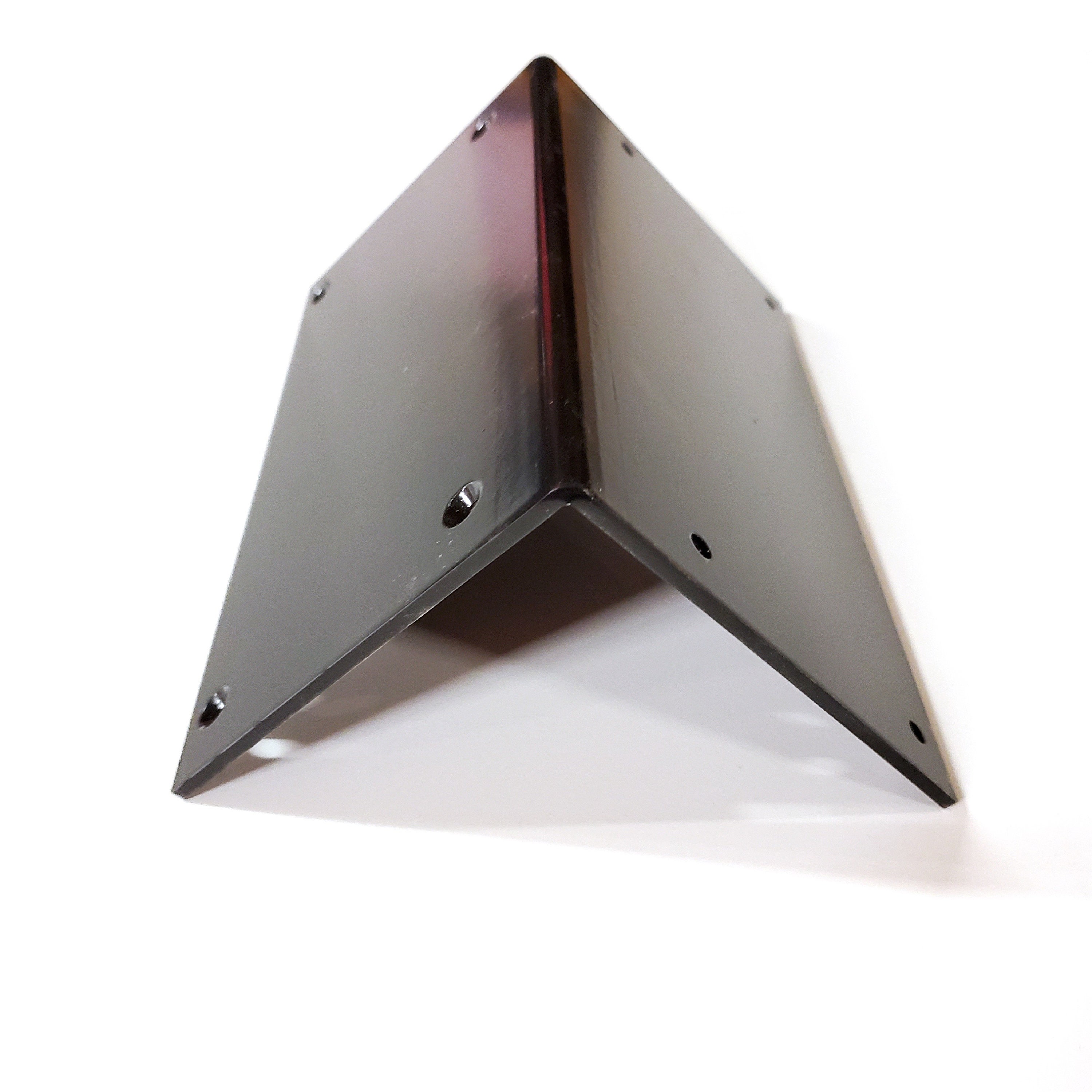 Heavy Duty Steel Corner Angle Support Joining Bracket 4"w X 8"l Powder ...