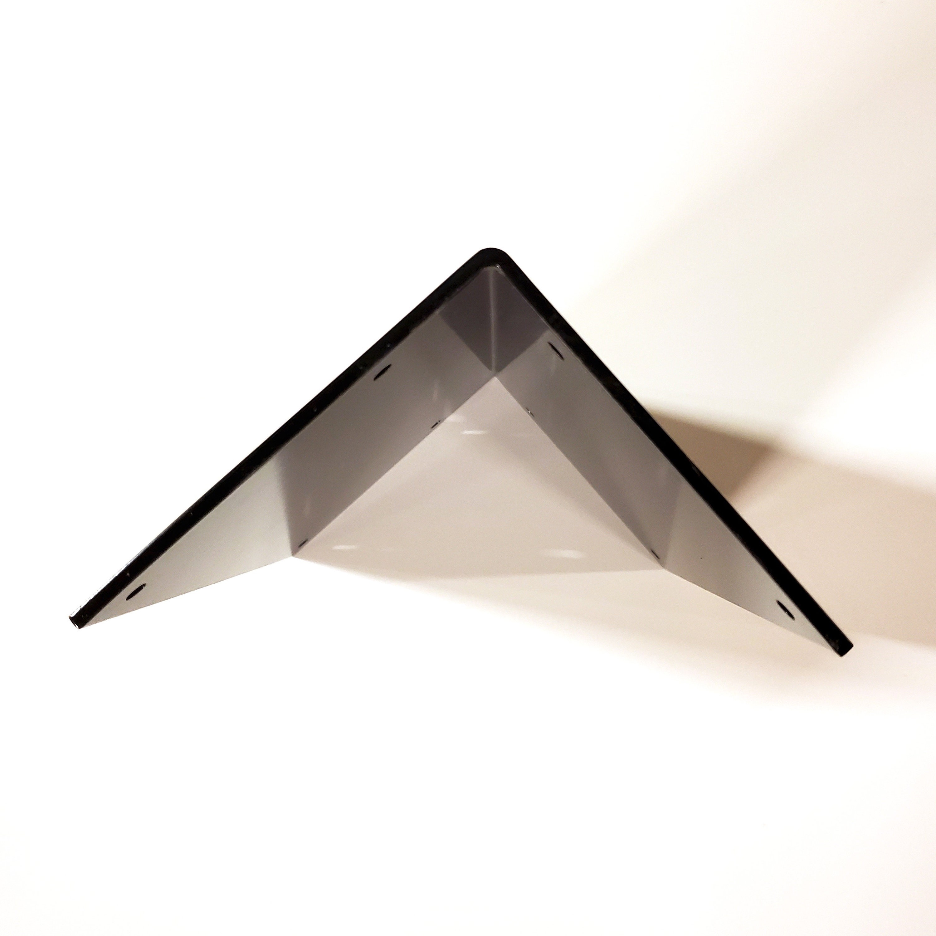 Heavy Duty Steel Corner Angle Support Joining Bracket 4"w X 8"l Powder ...