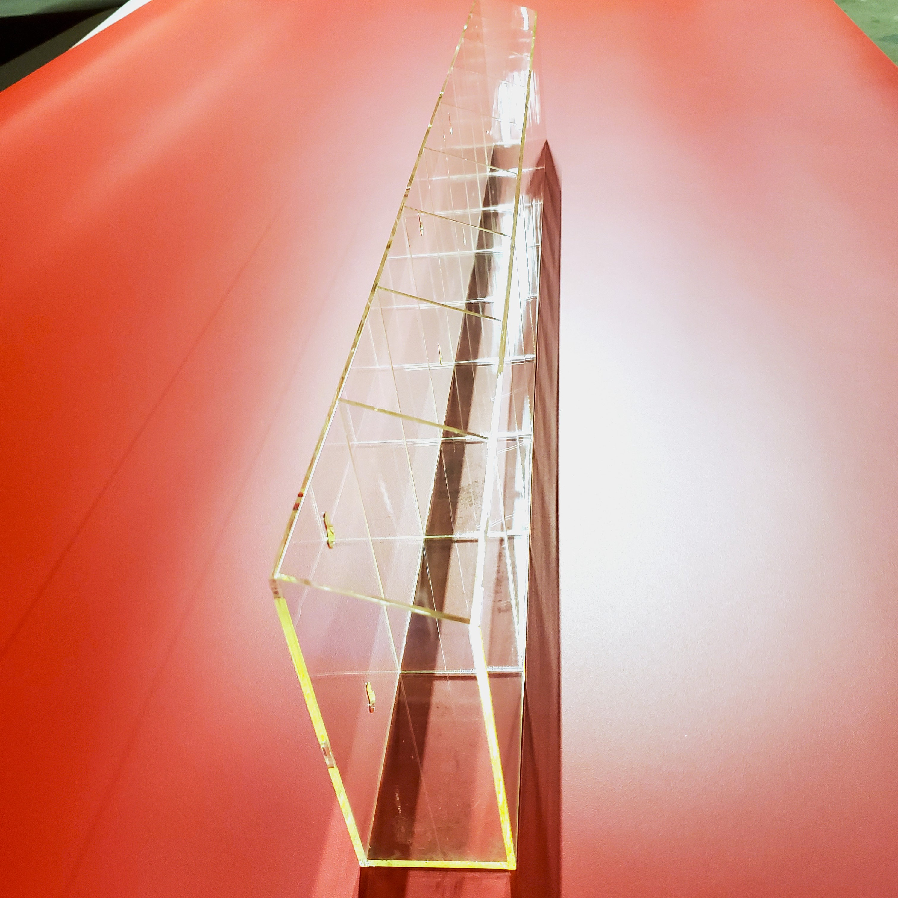 Large 38" Clear Acrylic 9-brochure Document Literature Display Holder ...