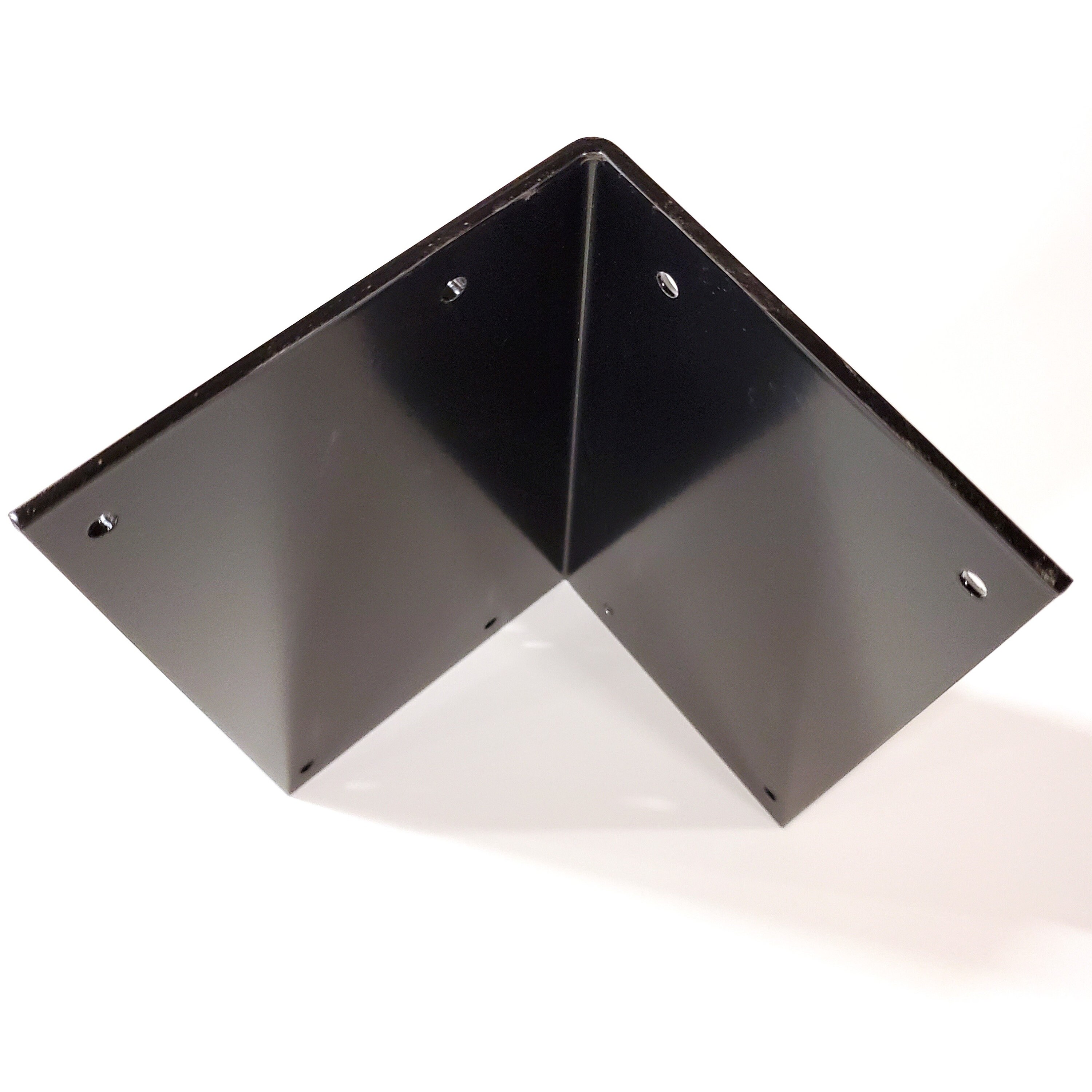 Heavy Duty Steel Corner Angle Support Joining Bracket 4"w X 8"l Powder ...