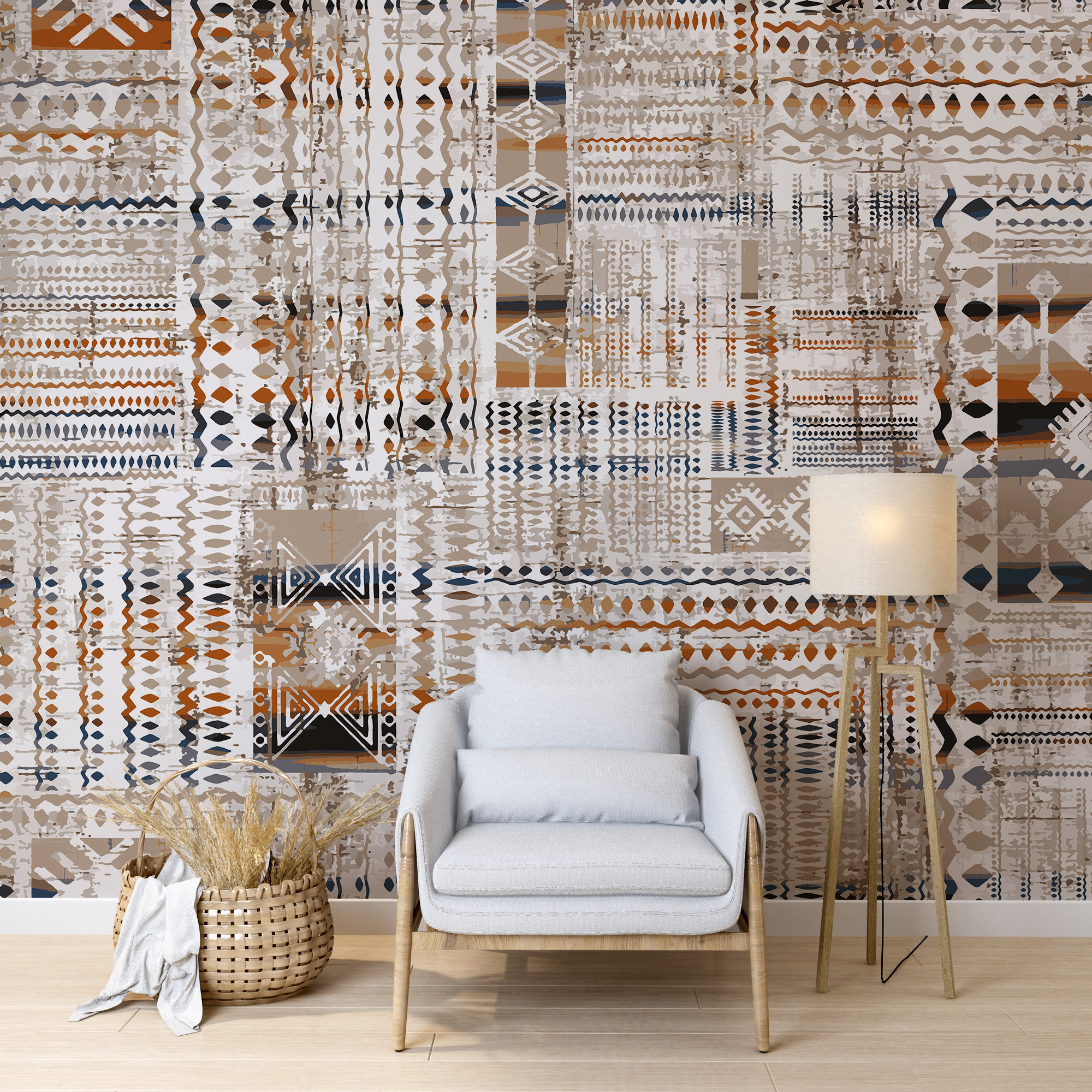 African Pattern Wallpaper, Ethnic Wallpaper, Boho African Wallpaper ...