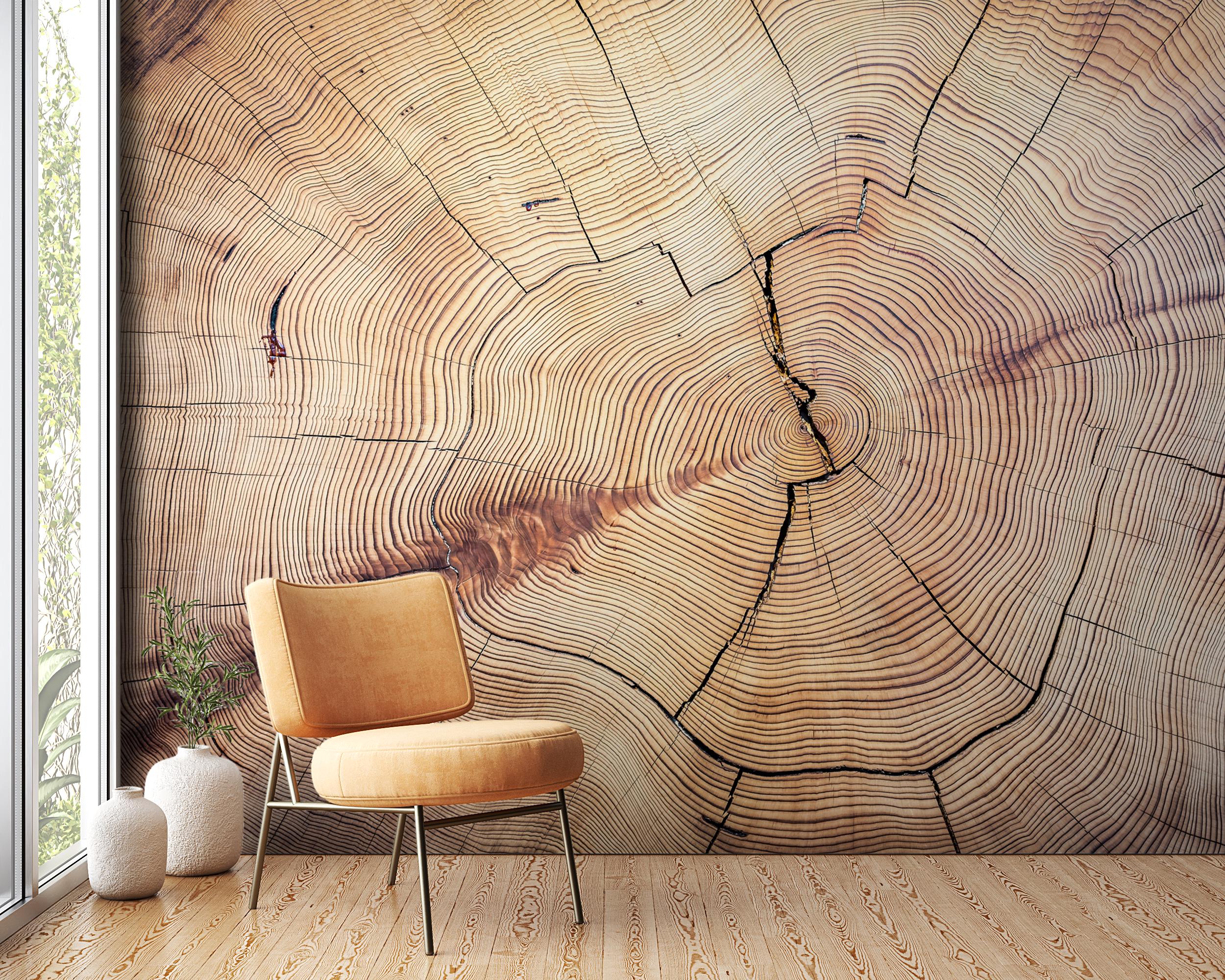 Wooden Slab Wallpaper & Farmhouse, Wood Wallpaper Bedroom Living Room ...