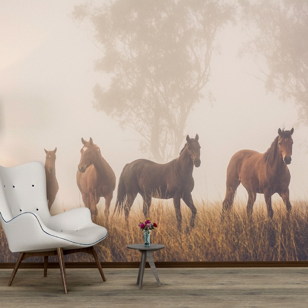 Horse Wallpaper - Etsy UK