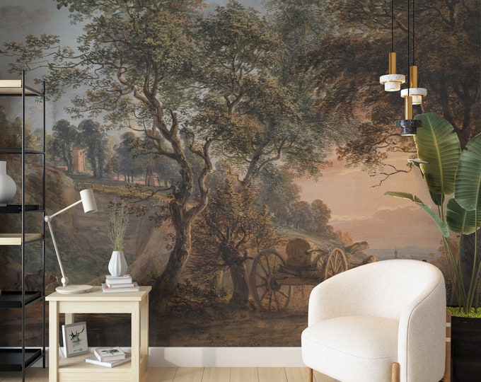 Cloudy Sky Wall Mural, Mural Wallpaper, Removable or Traditional ...