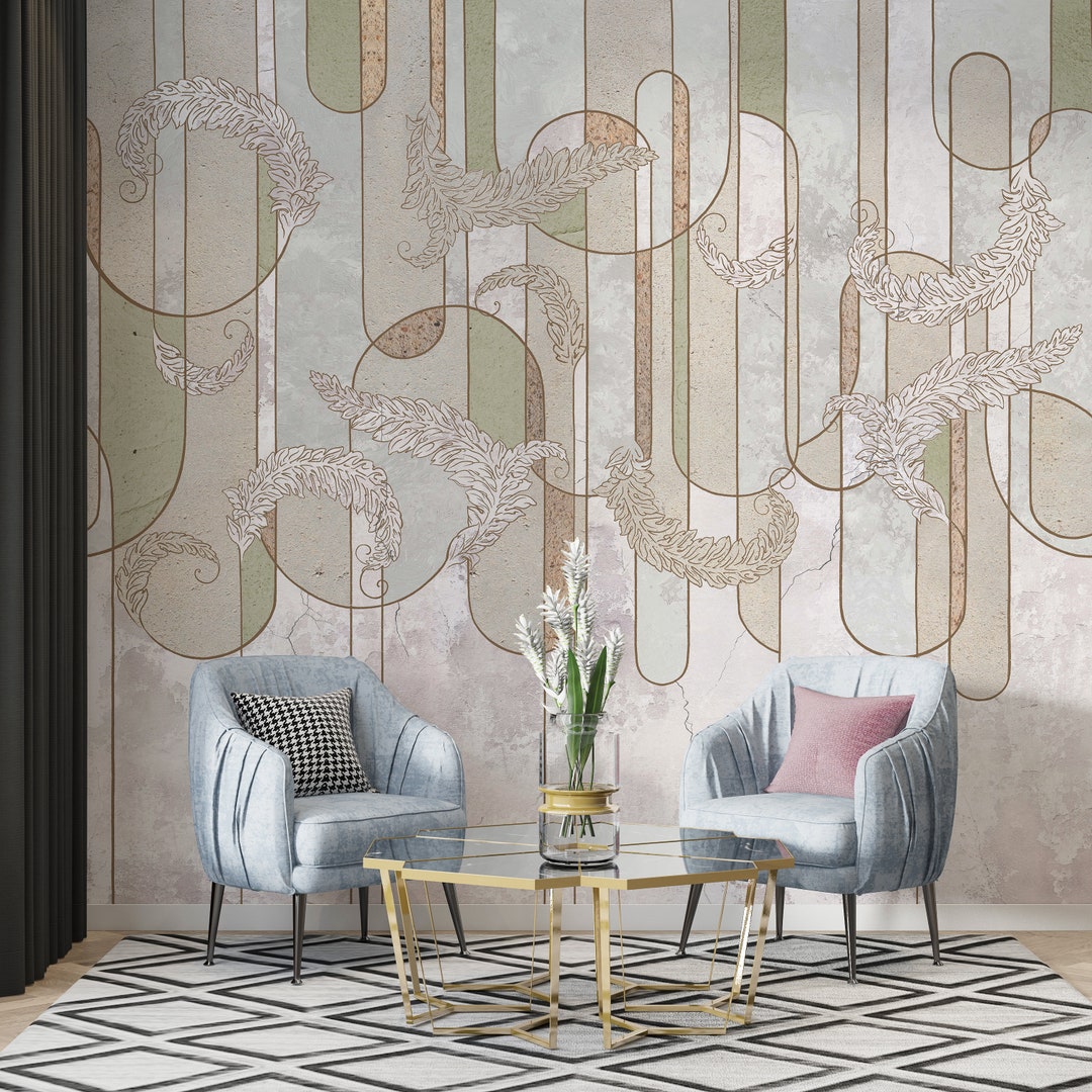 Vintage Antique Rococo Peel and Stick Wallpaper, Retro Ornament ...