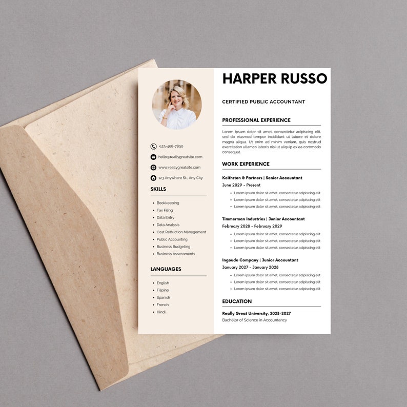 Classic Resume CV Holder Document Organizer Professional Portfolio ...