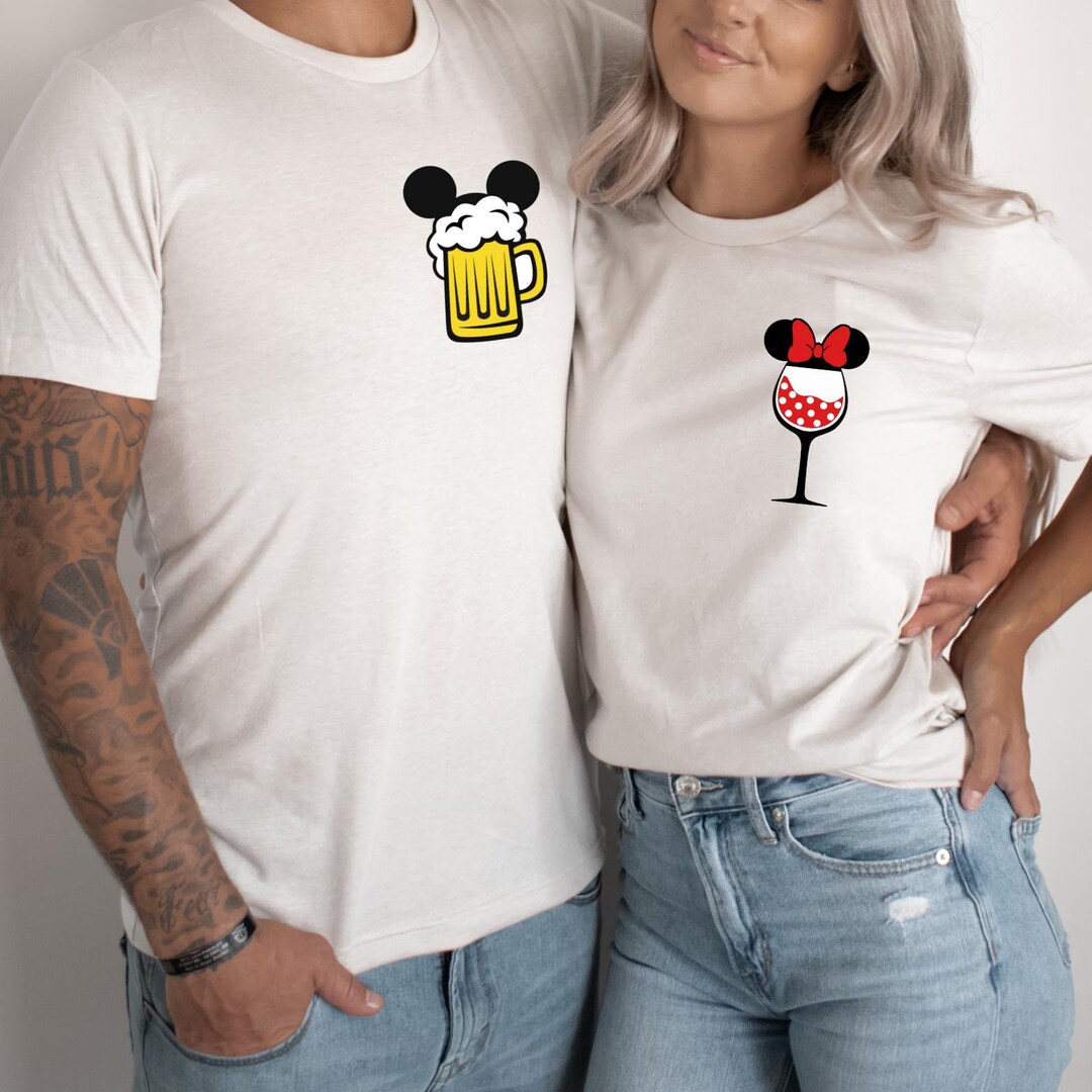 Mickey and Minnie Drinking Around Shirts, Drinking Around the World ...