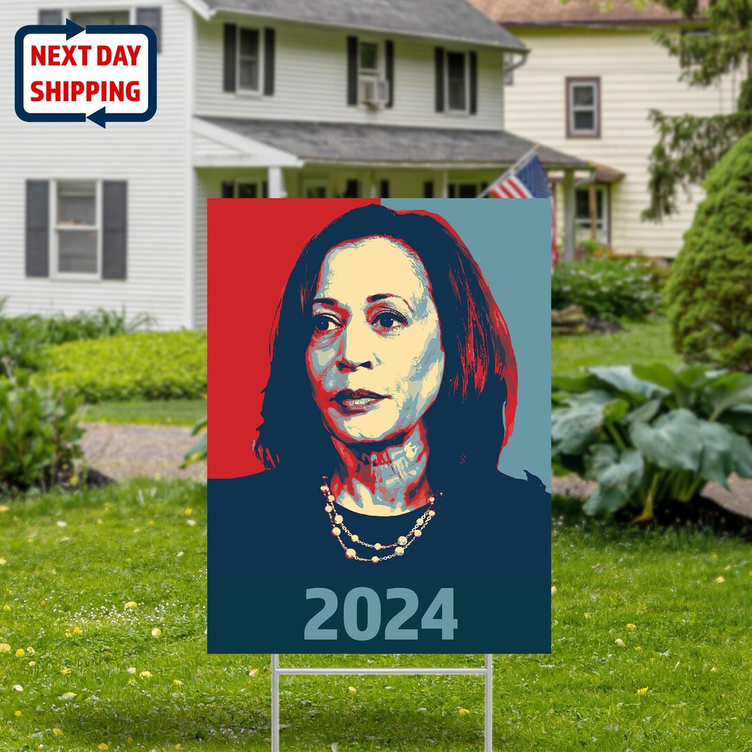 Kamala Harris Yard Sign, Kamala Harris, Metal Yard Sign, Political Sign ...