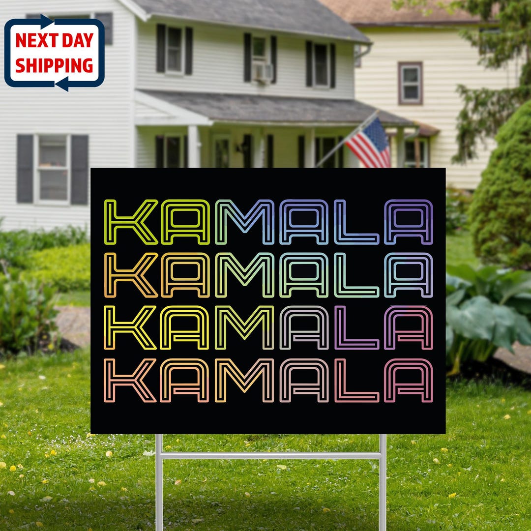 Kamala Yard Sign, Kamala Harris, Madam President, Presidential Signs ...