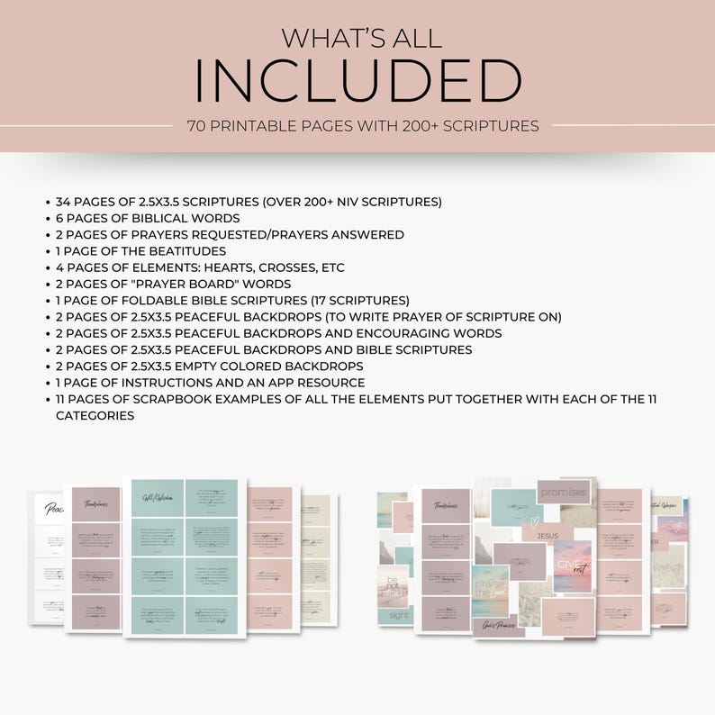 Printable Prayer Board Kit | Prayer Cards | Bible Verses | Christian ...
