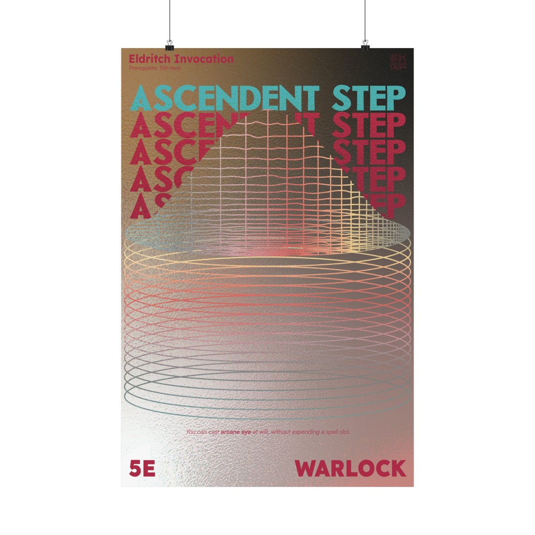Ascendent Step 5e Warlock Invocation Poster - Etsy