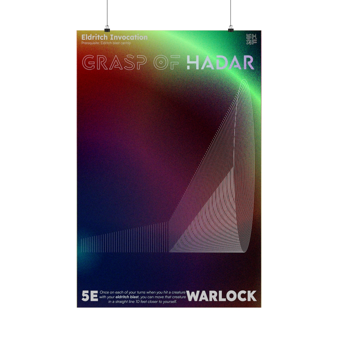 Grasp of Hadar 5e Warlock Invocation Poster - Etsy