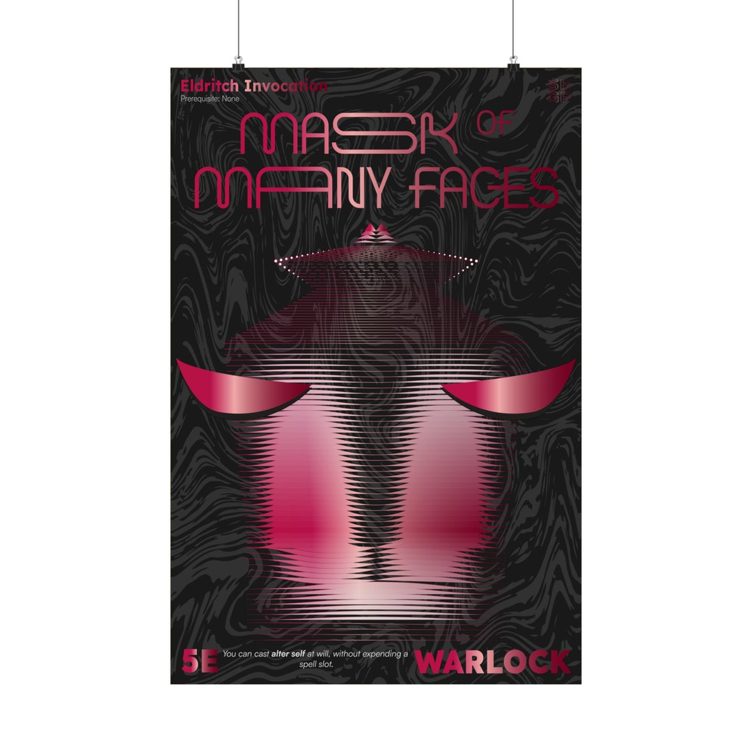 Mask of Many Faces 5e Warlock Invocation Poster - Etsy