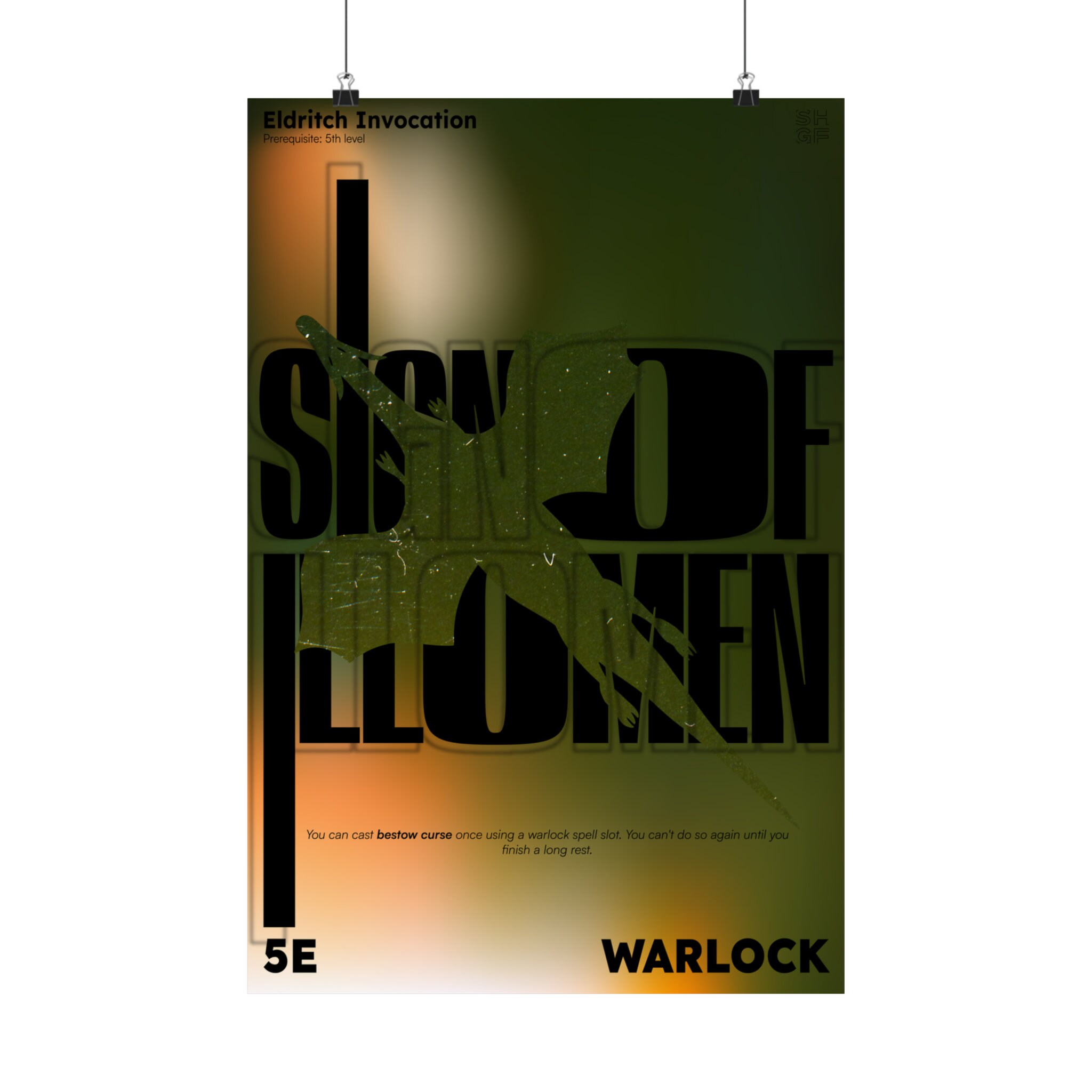 Sign of Ill Omen 5e Warlock Invocation Poster - Etsy