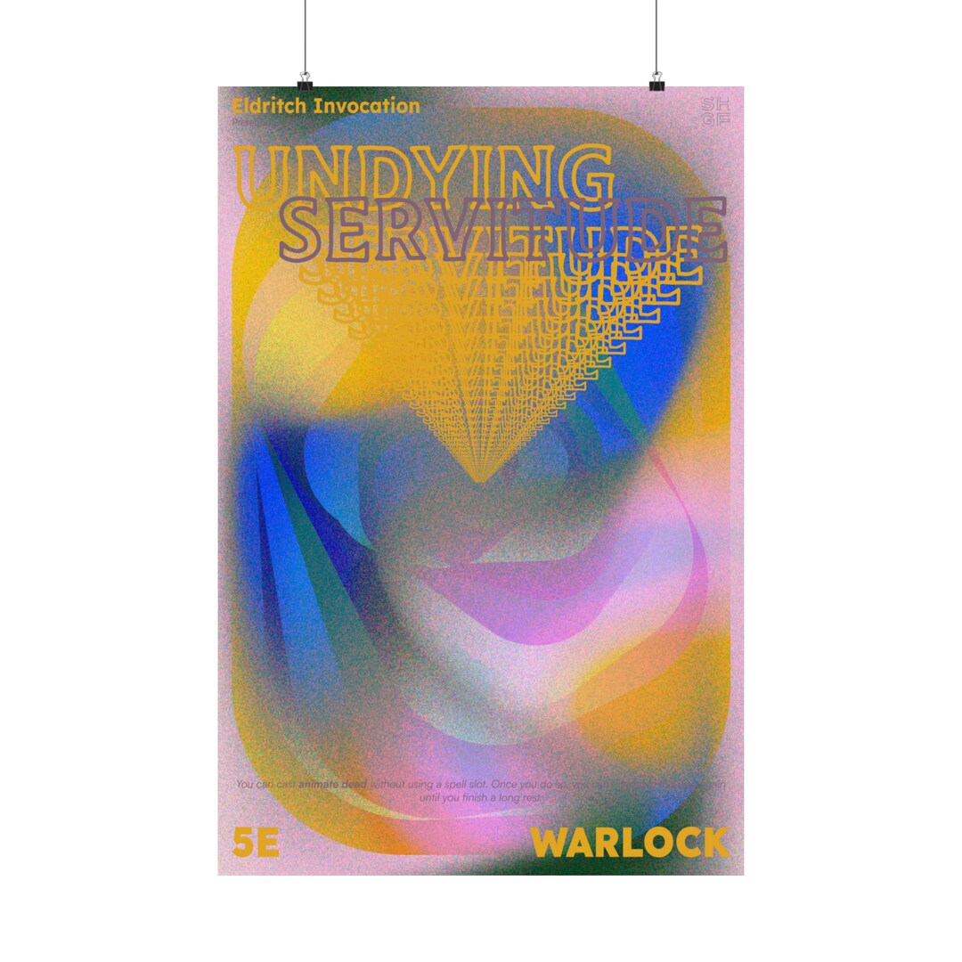 Undying Servitude 5e Warlock Invocation Poster - Etsy