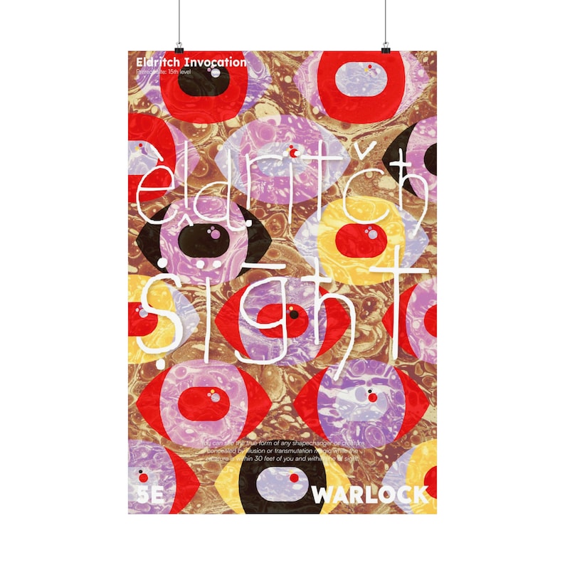 Eldritch Sight 5e Warlock Invocation Poster - Etsy