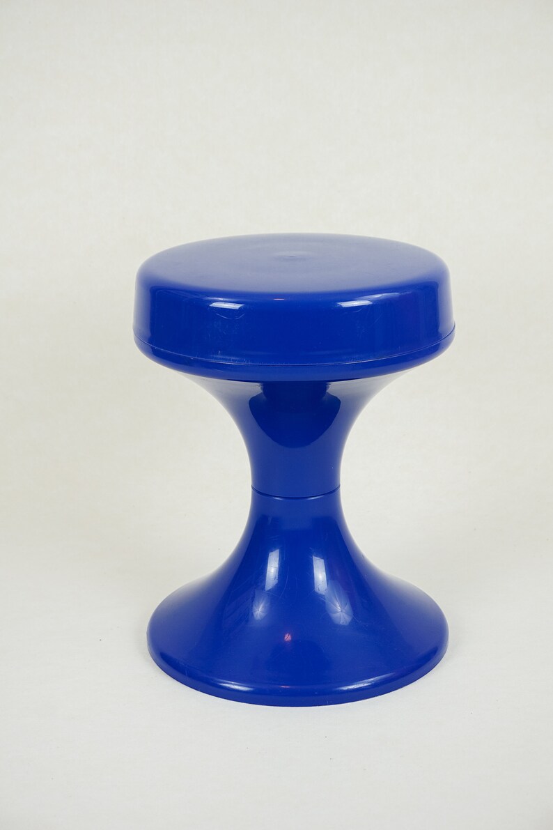 Vintage Blue Tulip Stool, Space Age Stool, Mid Century Stool - Etsy