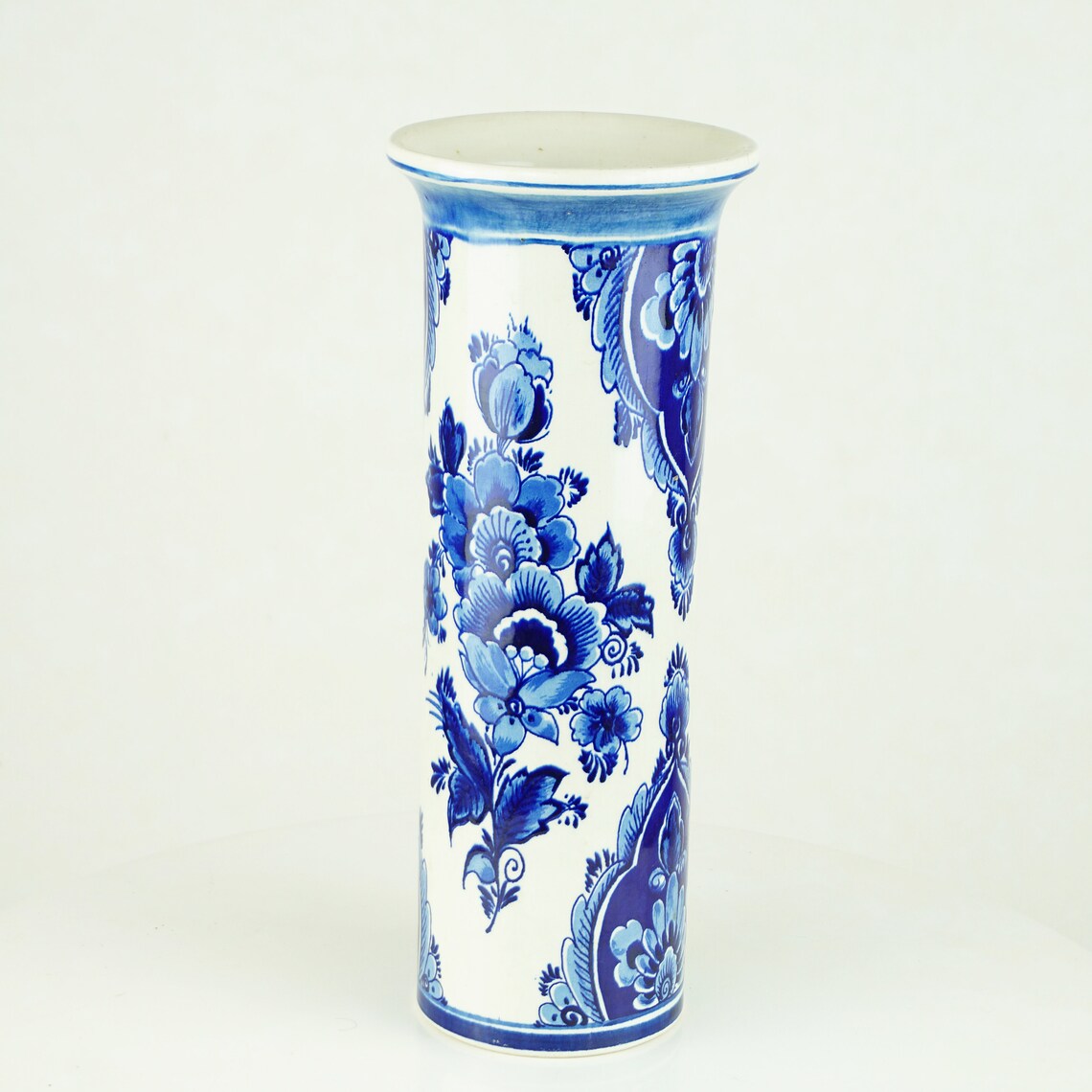 Vintage Delft Blue Hand Painted Vase, Holland - Etsy