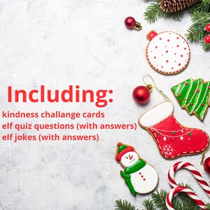Elf Kit, Elf Kindness Challenge Cards Fun Holiday Activity Encourage ...