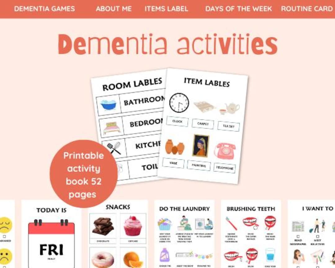 Dementia Activities, Dementia-friendly Orientation, Dementia, Dementia ...