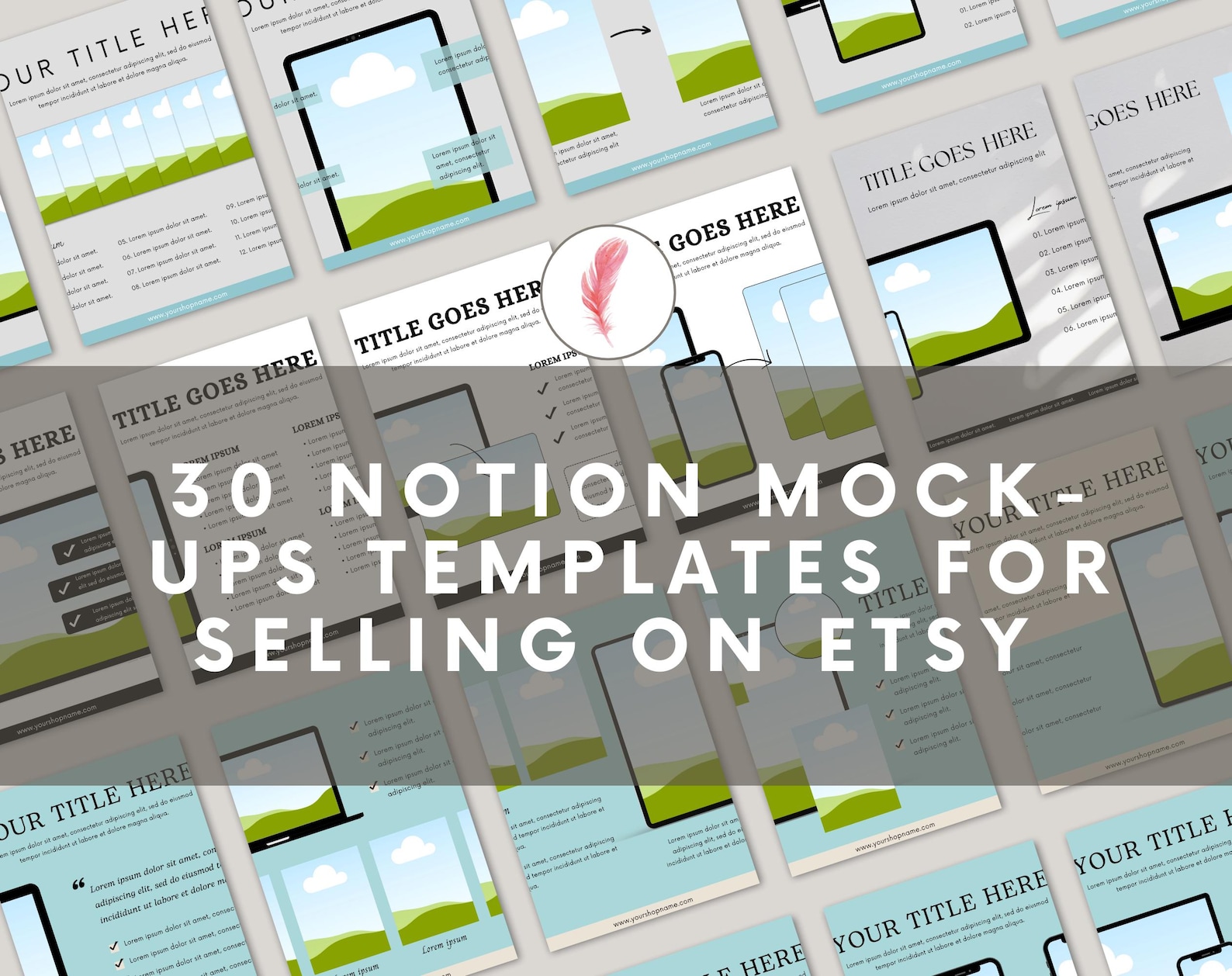 Notion Mockup Templates, Editable Canva Templates, Etsy Listing ...
