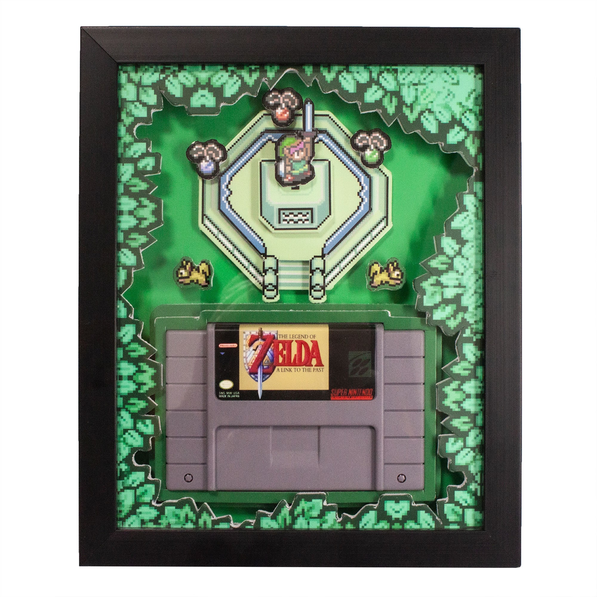 Zelda A Link to the Past Cartridge Holder Shadow Box for SNES Halloween ...