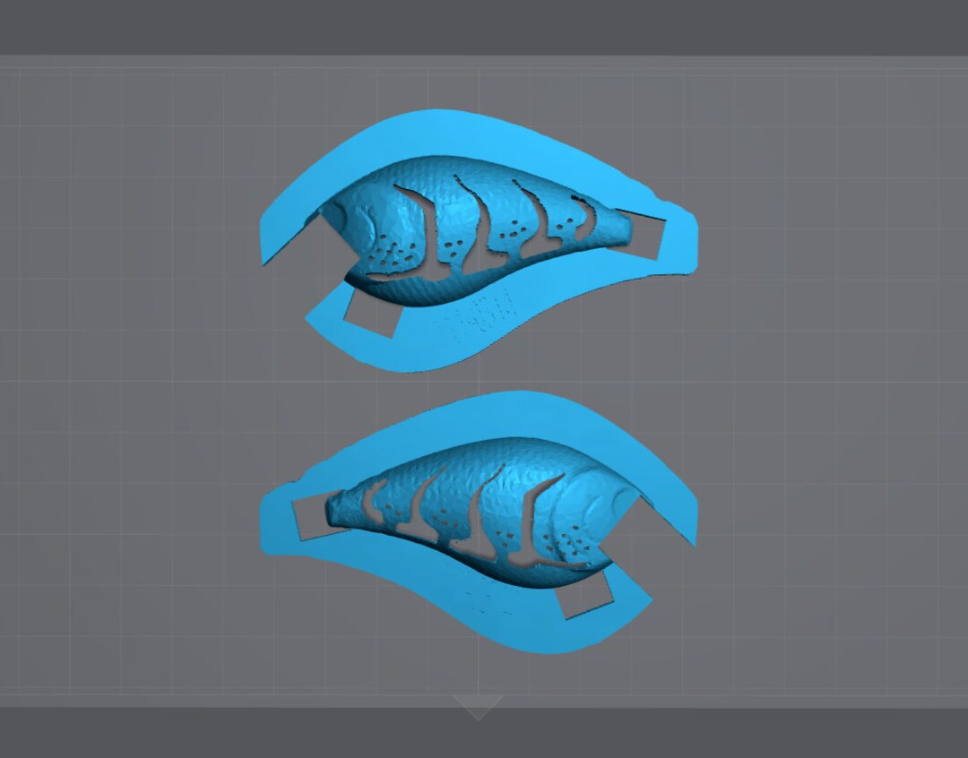 Crawfish Pattern Stencil for 1.5 Square Bill Shallow Diver Crankbait ...