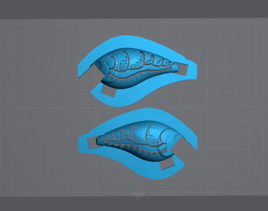 Crawfish Pattern Stencil for 1.5 Square Bill Shallow Diver Crankbait ...