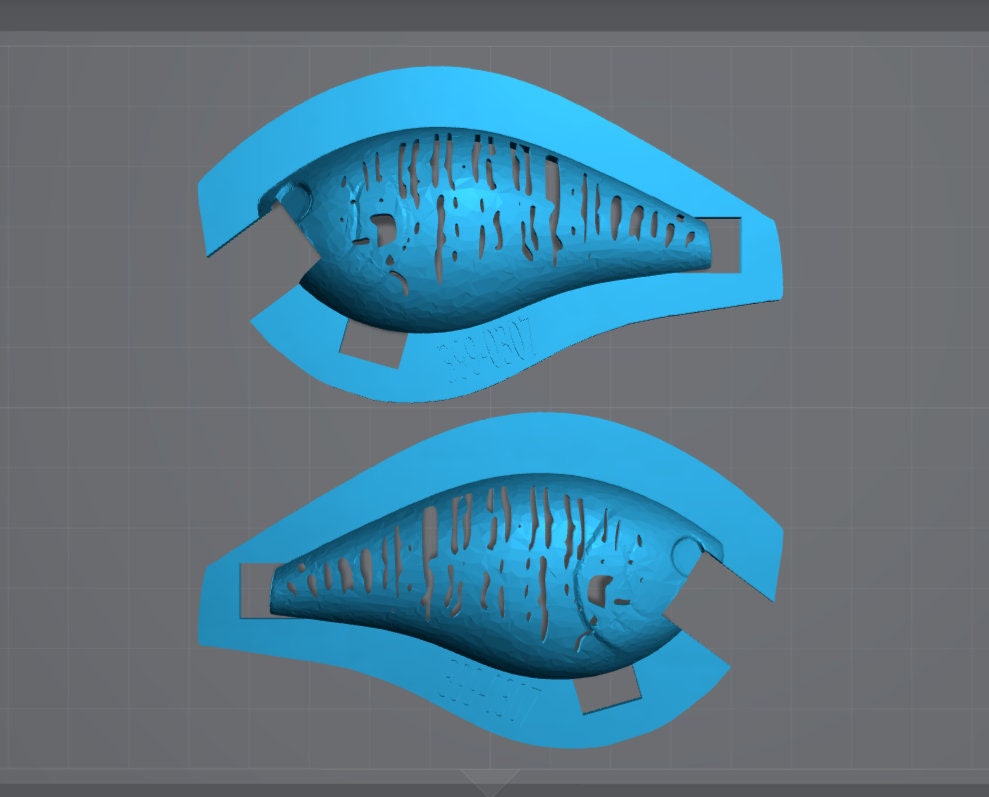 Bluegill Pattern Stencil for Lurebuild 2.5 Silent High Quality Square ...