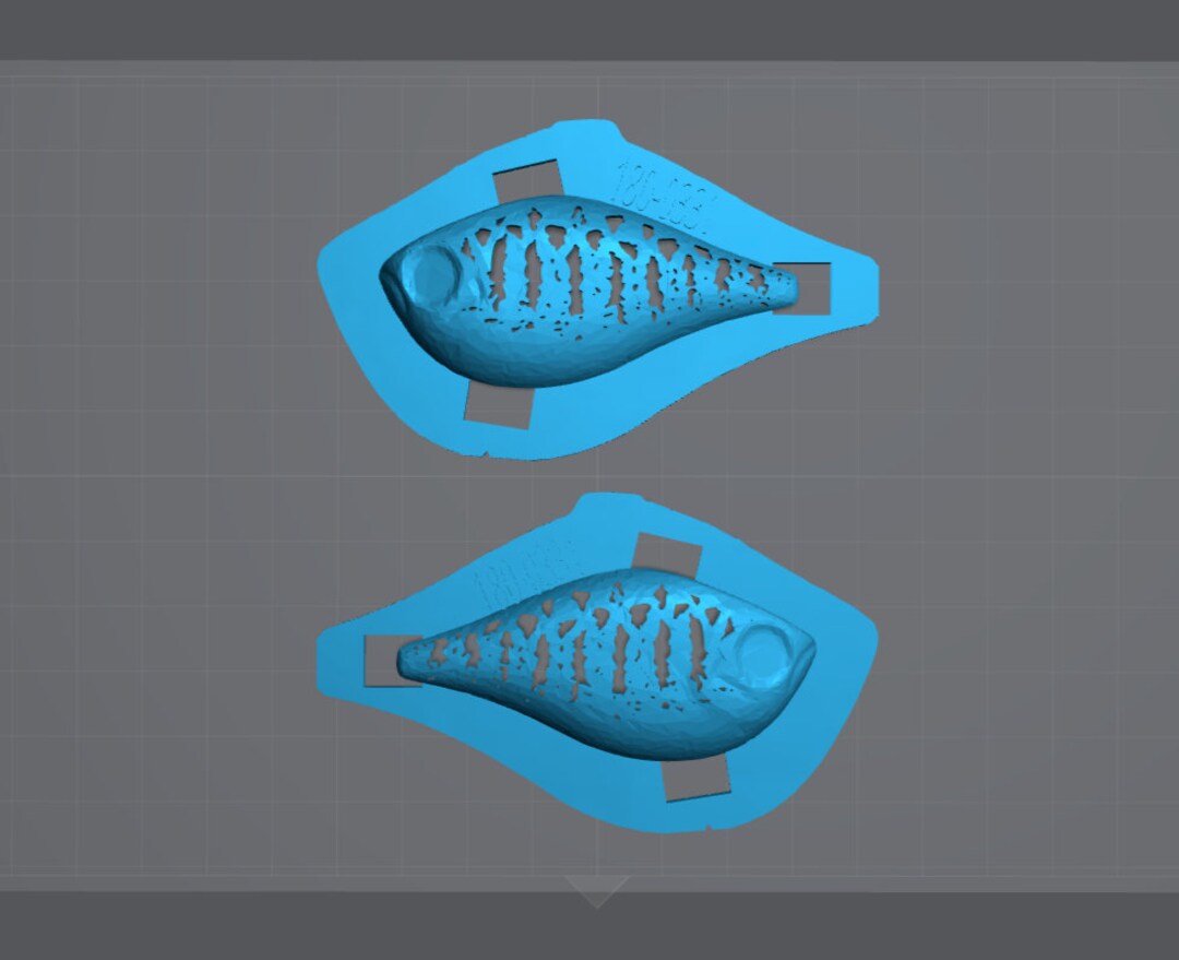 Smallmouth Bass Pattern 3D Stencil for 2 1/2 Lipless Shad 60mm Rippin ...