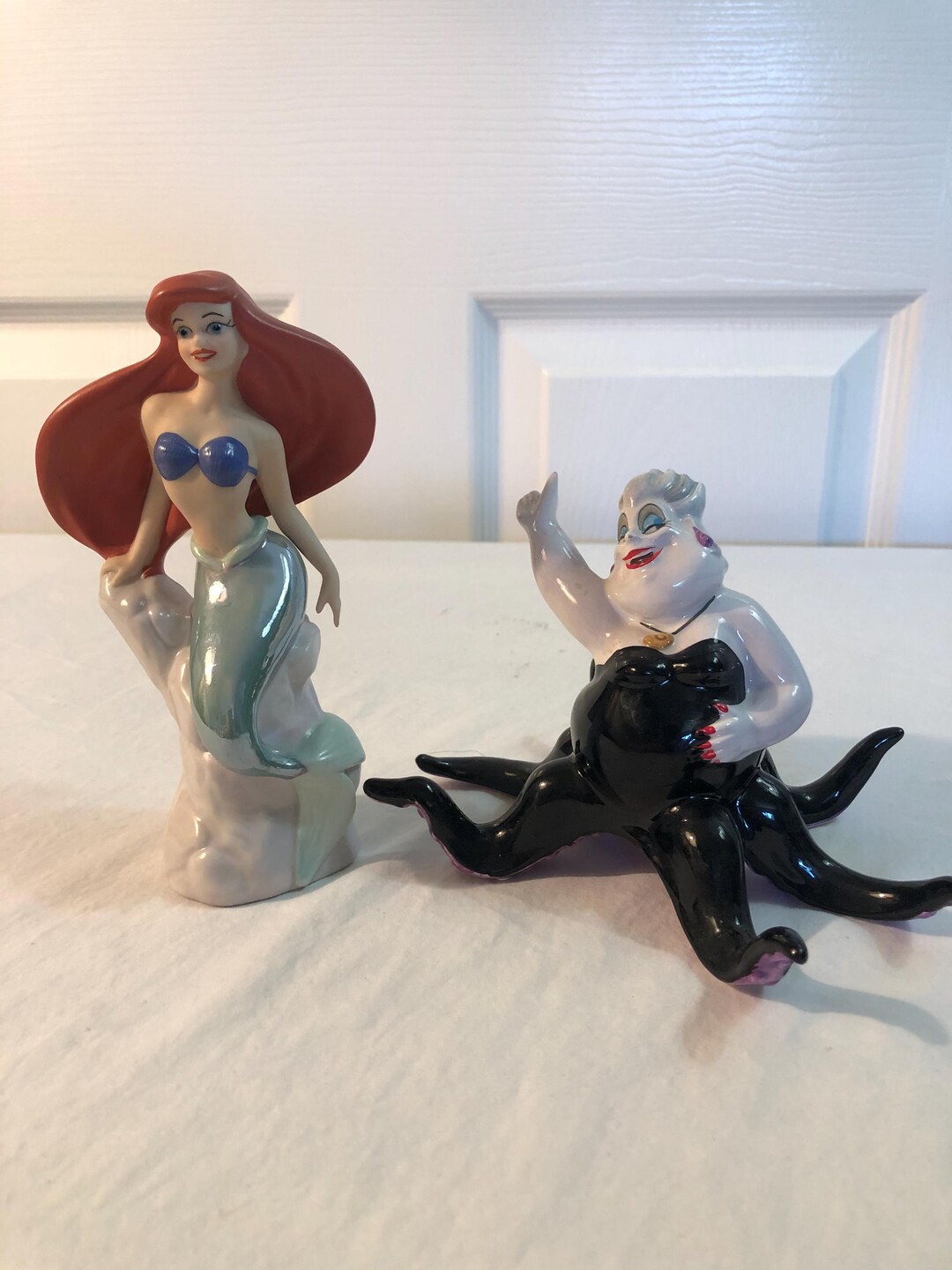 Little Mermaid and Ursula Porcelain Figurines - Etsy