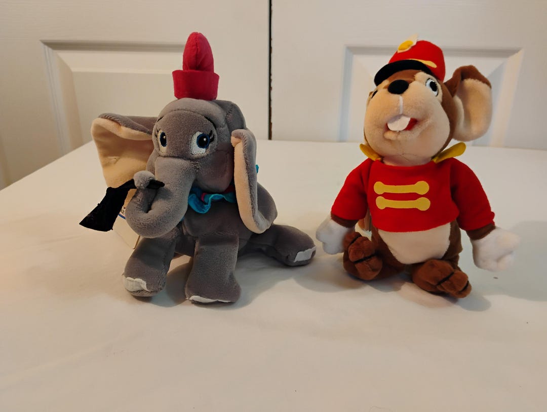 Disney Store Dumbo and Timothy Plush Set - Etsy