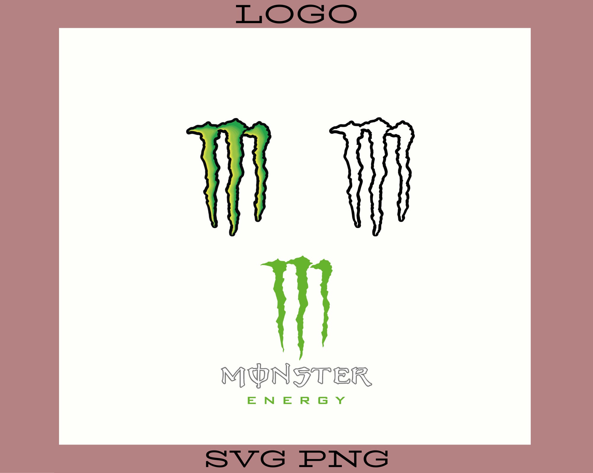 Monster Army Logo Vector