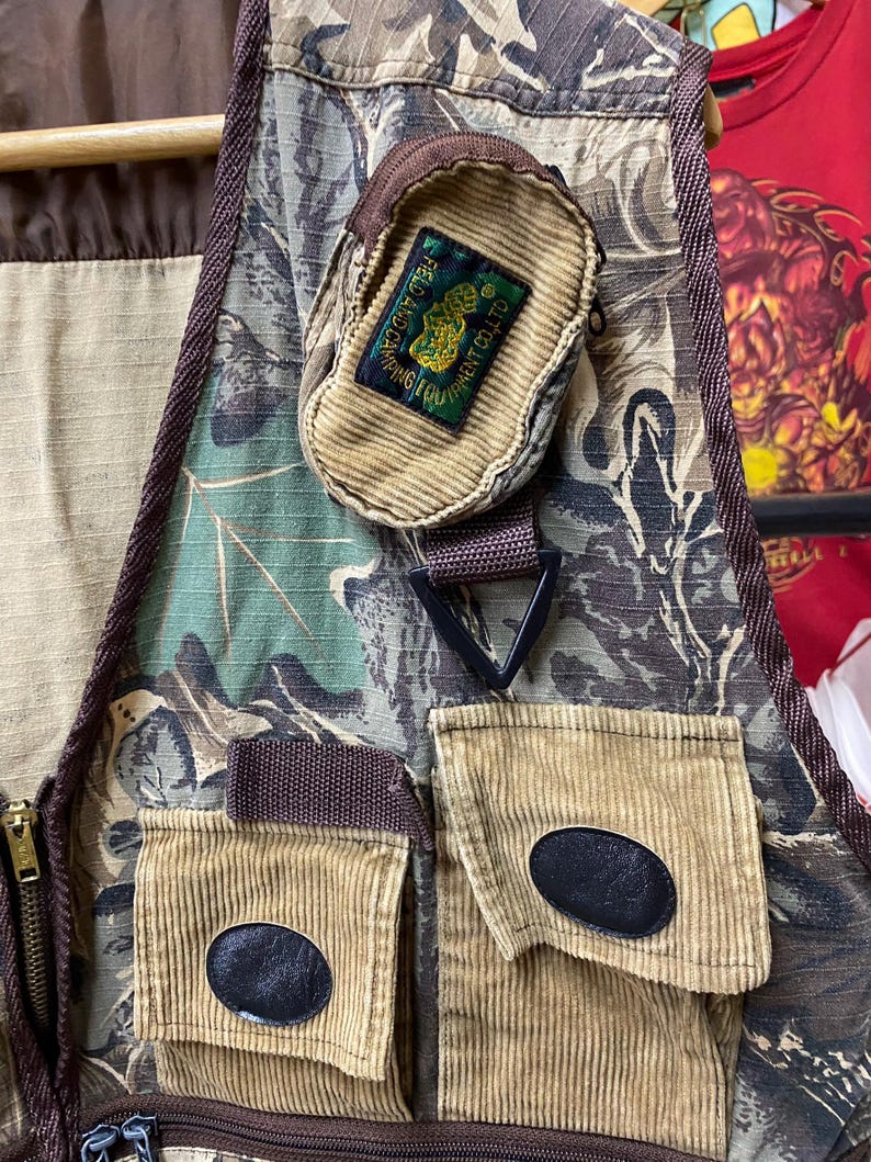 Vintage Camo Hunting Vest , Streetwear , Hunting Vest , Outdoorsman ...