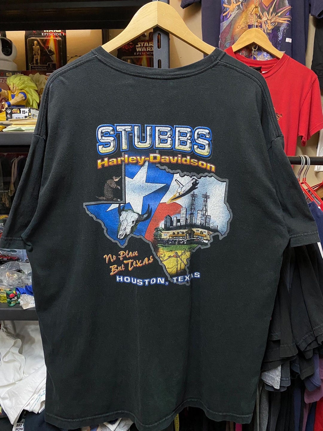 Vintage 00's HARLEY DAVIDSON Stubbs Houston TX T Shirt , Vintage Harley ...