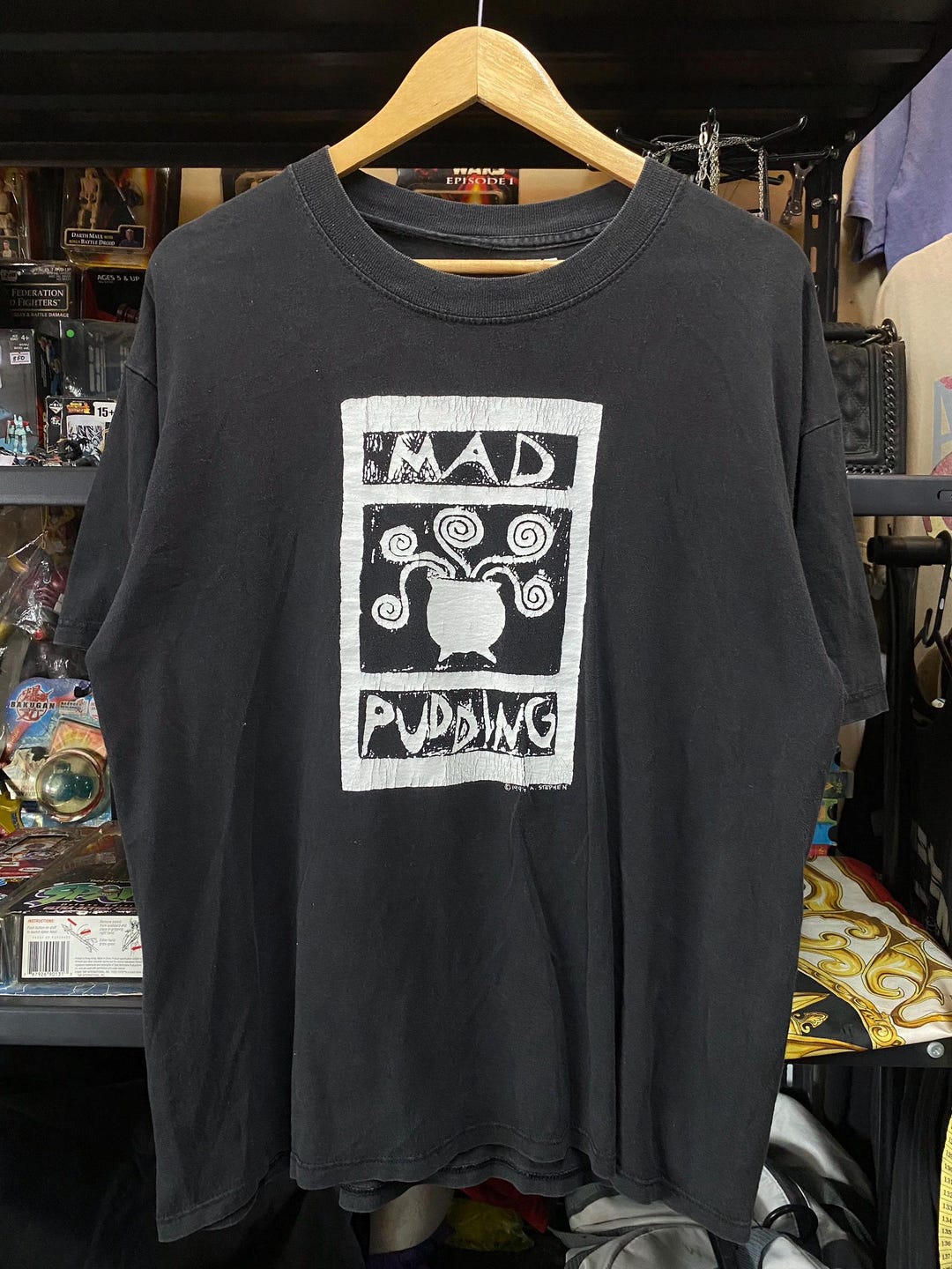 Vintage 90s MAD PUDDING Band T Shirt XL (rare) , Band Tee , Eclectic ...