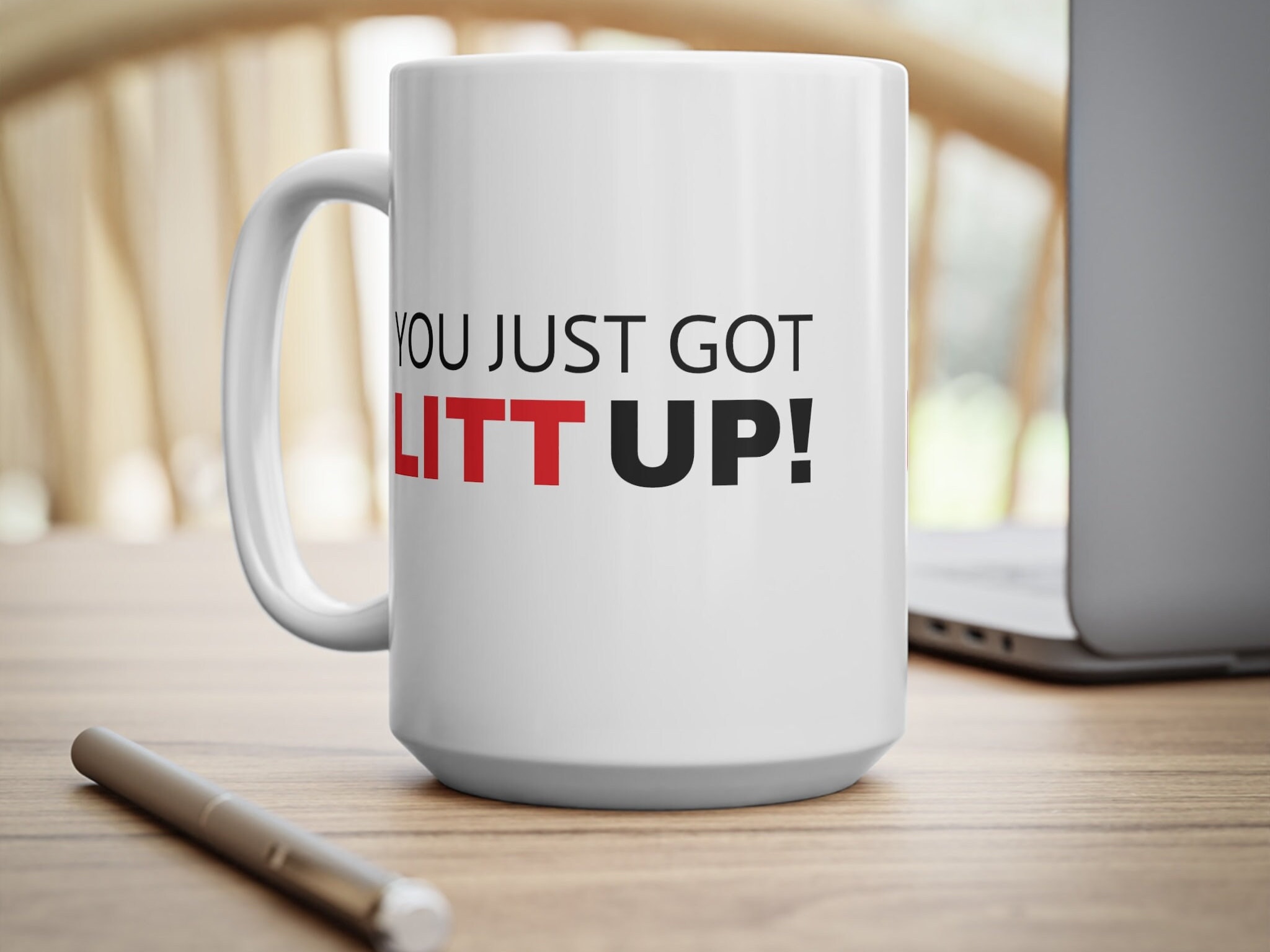 Suits TV Show Mug 'you Just Got LITT UP' 11oz/15oz Ceramic Coffee Cup ...