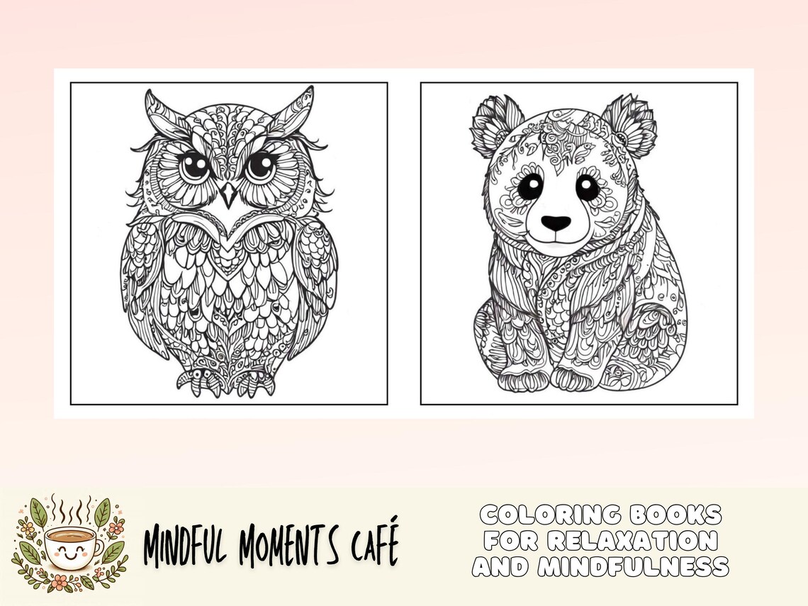 Intricate Animals: 51 Coloring Pages, Digital Download - Etsy