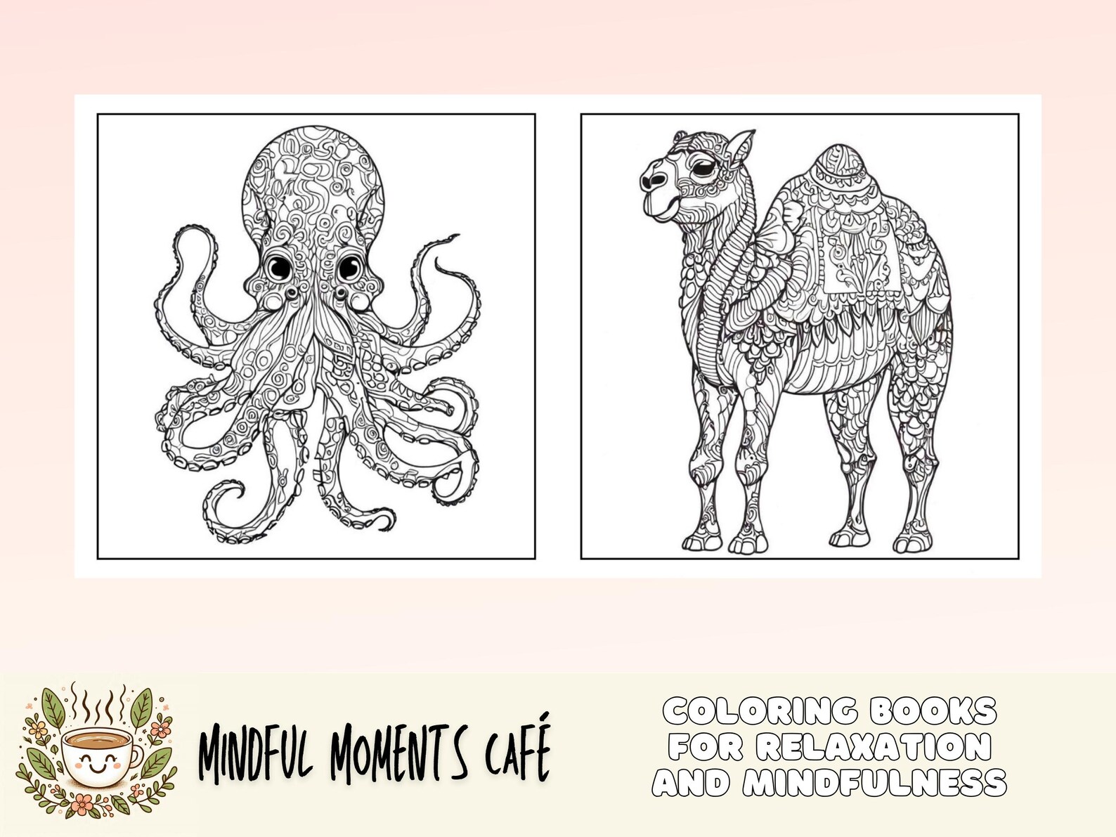 Intricate Animals: 6 Coloring Pages, Digital Download - Etsy