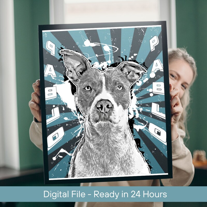 Pop Art Pet Portrait - Etsy