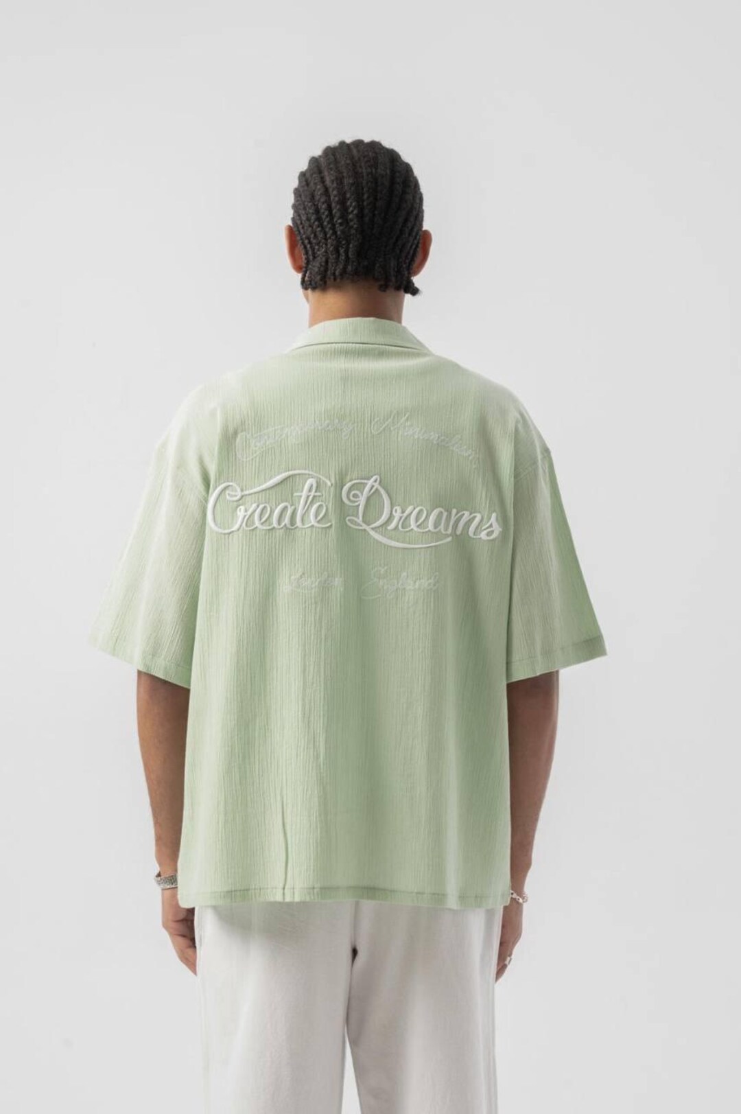 Cool Men's Shirts Back Embroidery - Mens Baggy Shirt - Relaxed Fit ...