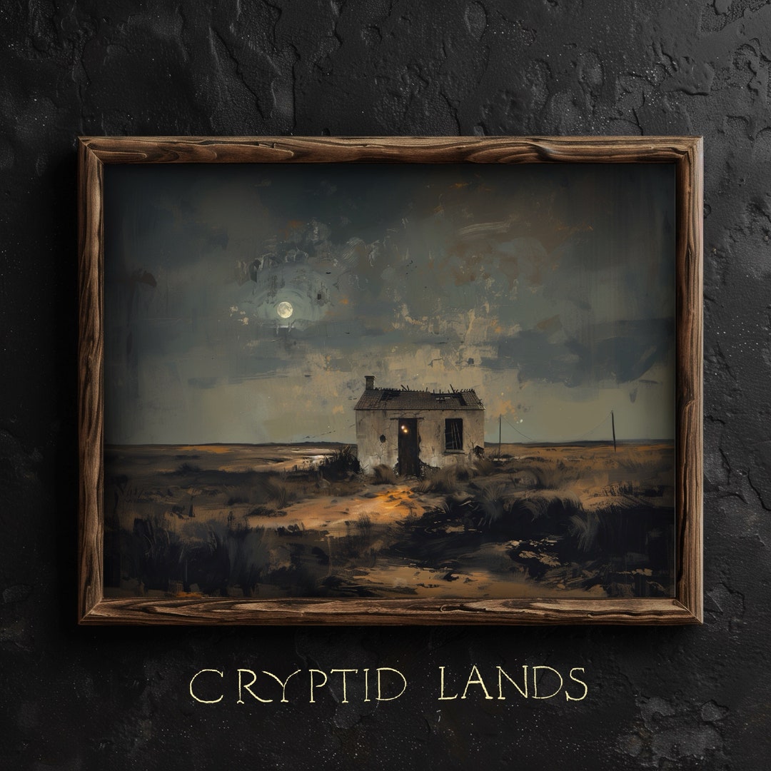 Barren Field Landscape Print, Printable Wall Art, Digital Art Print ...