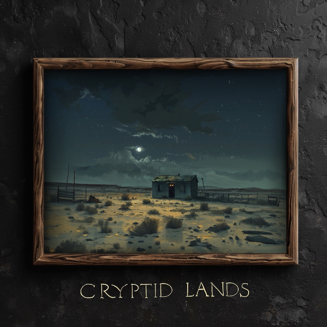 Barren Field Landscape Print, Printable Wall Art, Digital Art Print ...