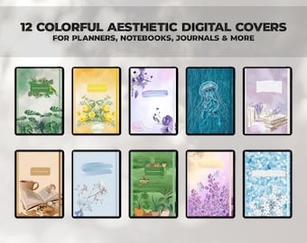 16 Cute Digital Notebook Covers Notebook, Journal, Digital Planner ...