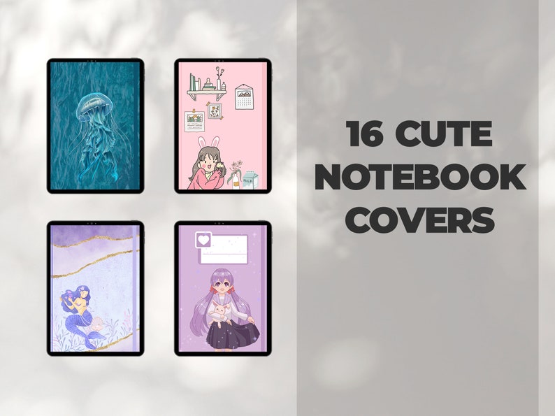 16 Cute Digital Notebook Covers | Notebook, Journal, Digital Planner ...