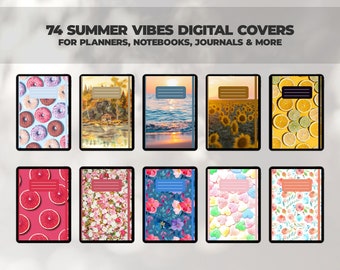 10 Vintage Digital Notebook Covers | Notebook, Journal, Digital Planner ...