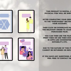 35 K-pop & K-drama Inspired Digital Notebook Covers| Digital Notebook ...