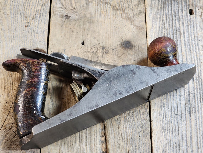 Vintage Dunlap Smooth Bottom Bench Plane Pat. No. 619.3726, Antique ...